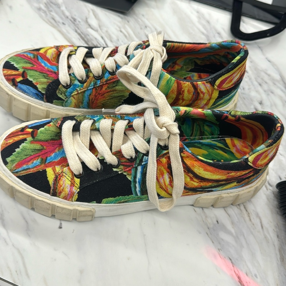 Farm Rio Black Banana Platform Sneakers - Gem